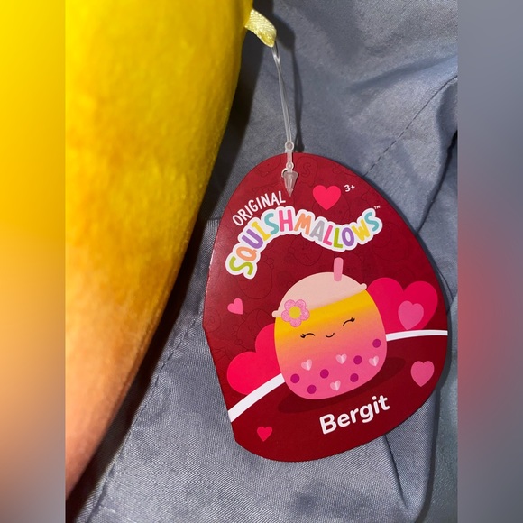 Squishmallows | Toys | Squishmallows Bergit The Valentines Boba 8 Plush ...
